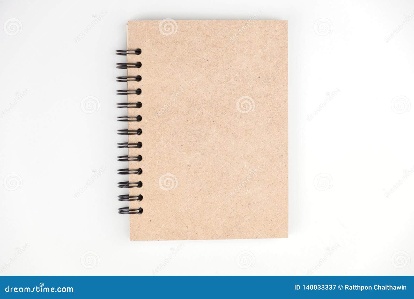 Brown Cover Book on White Isolated Background Stock Image - Image of ...