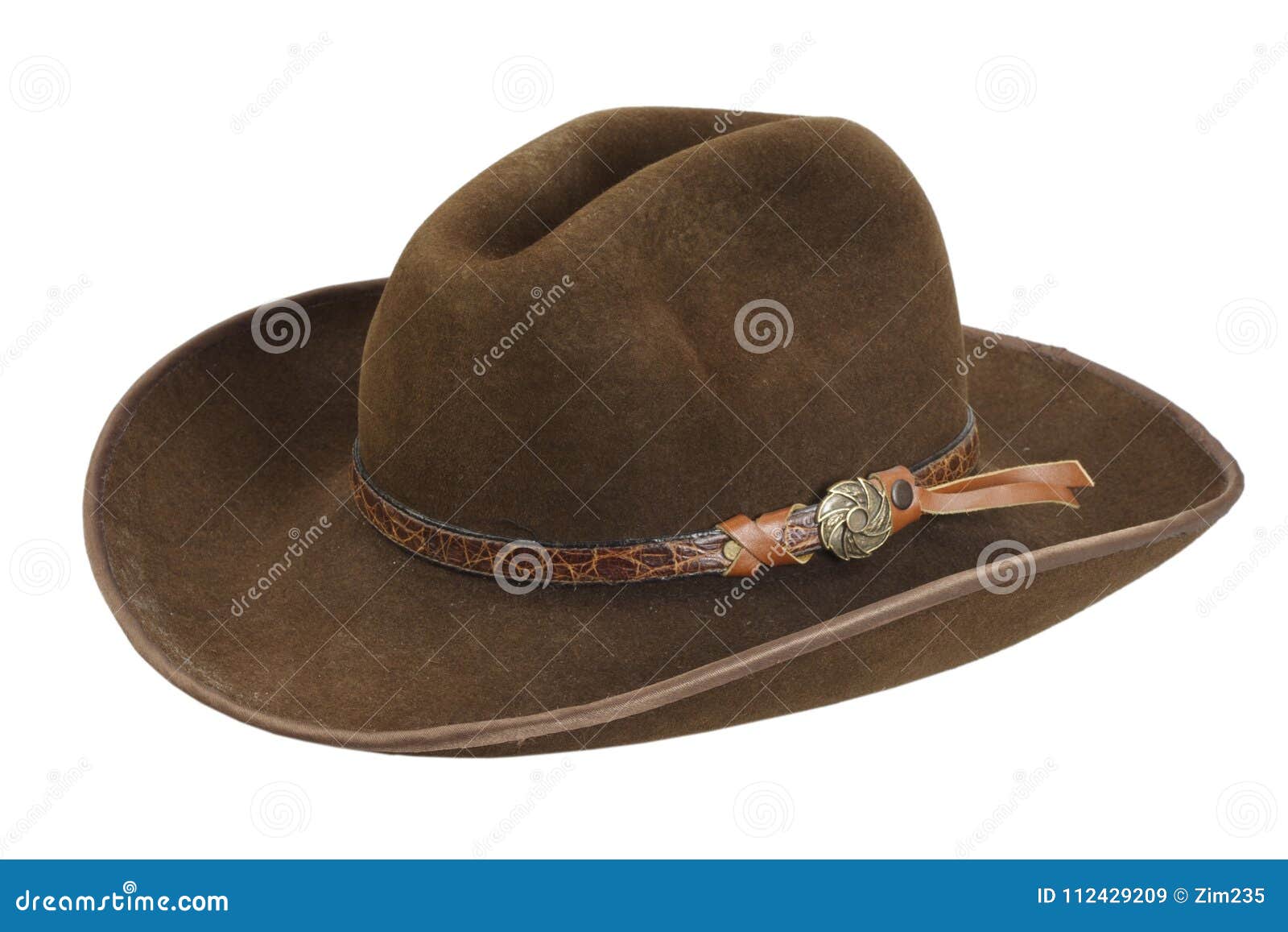 Brown cowboy hat stock image. Image of color, elegance - 112429209