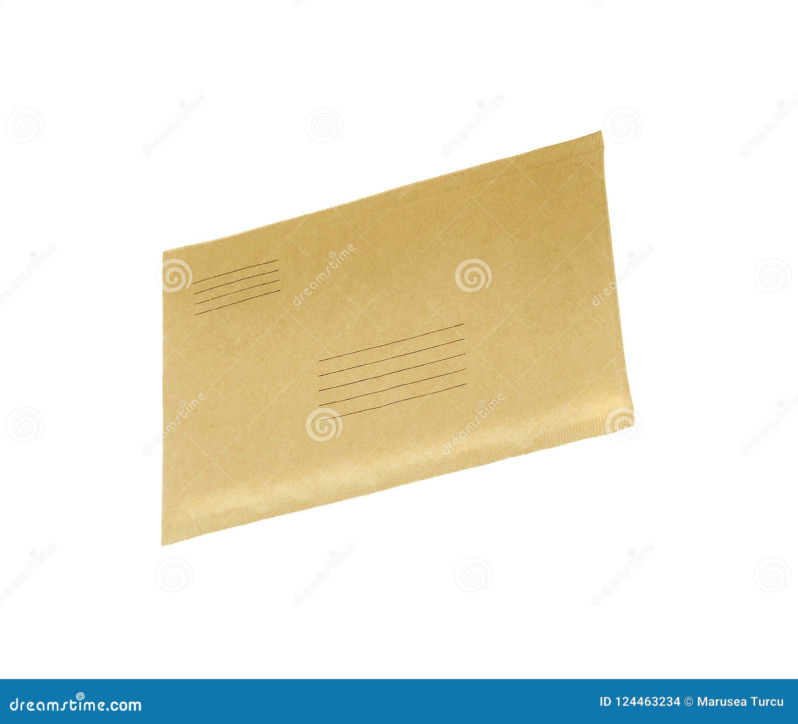 Brown craft envelope stock photo. Image of texture, sealed - 124463234