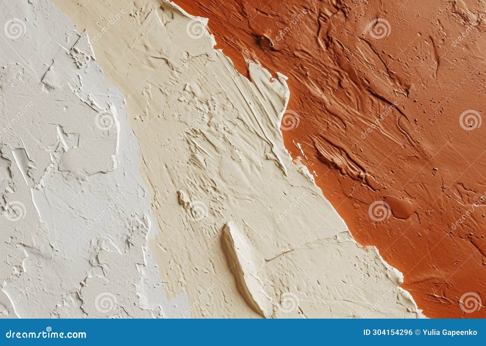 A Brown and Cream Paint Sample on Plaster Stock Photo - Image of color ...