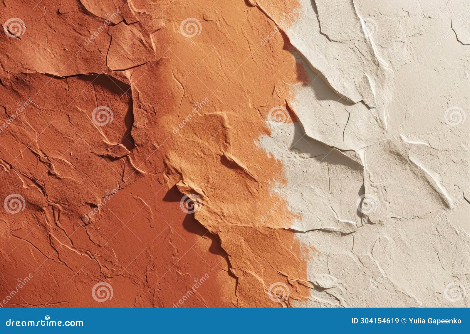 A Brown and Cream Paint Sample on Plaster Stock Image - Image of ...