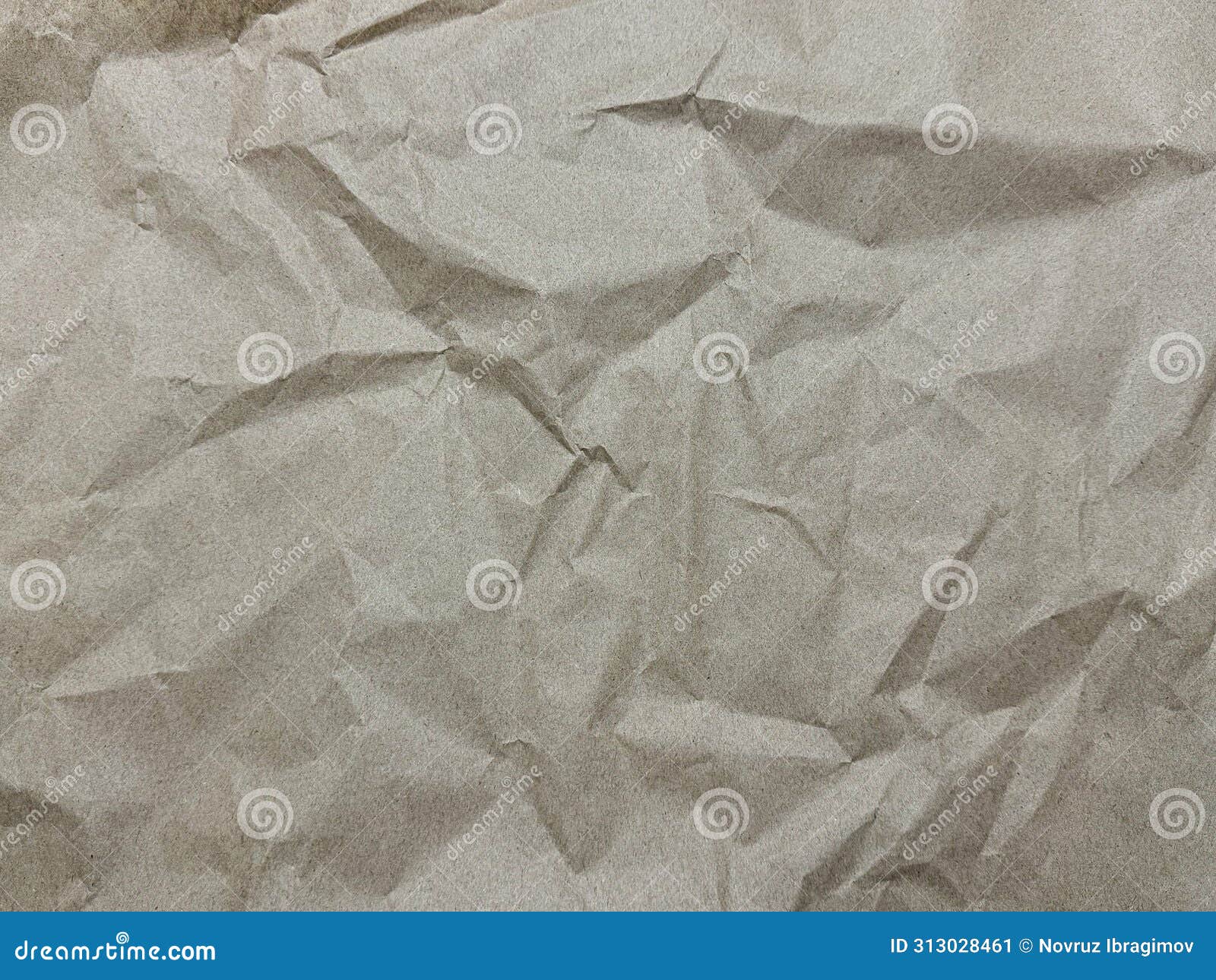 Brown Crumpled Paper Texture Overlay Stock Image - Image of crease ...
