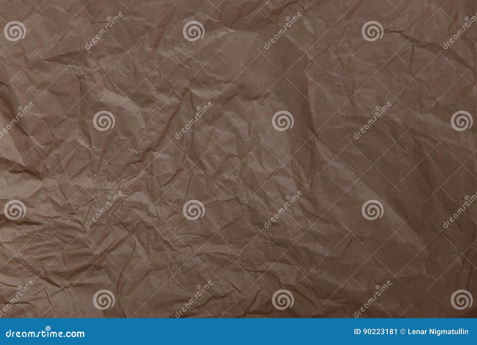 Brown Crumpled Wrapping Paper As Background Stock Image - Image of clip ...