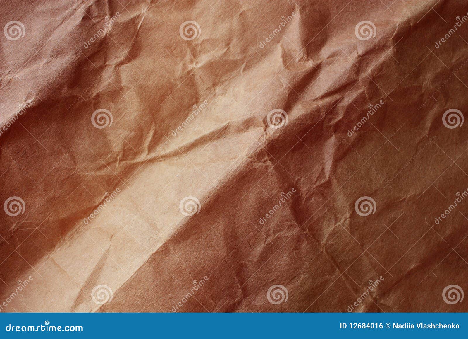 Brown Crushed Paper Texture Stock Photo - Image of crack, brown: 12684016