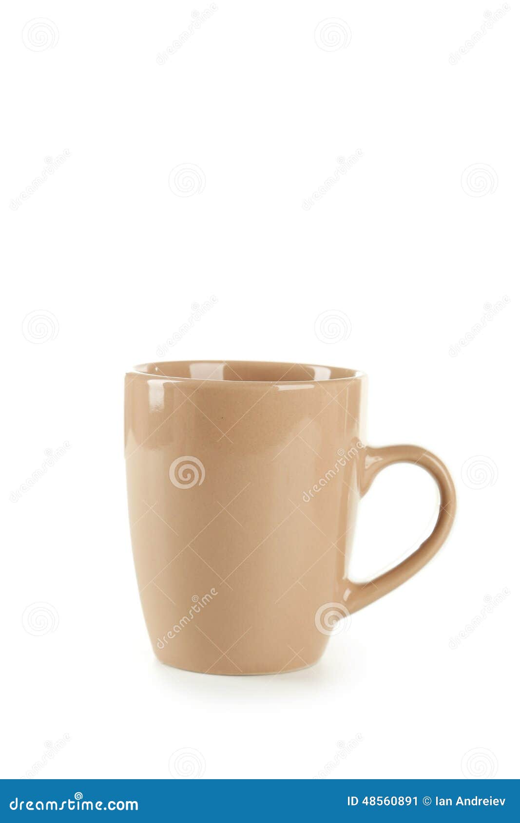 Brown Cup Isolated on a White Stock Image - Image of porcelain, kitchen ...