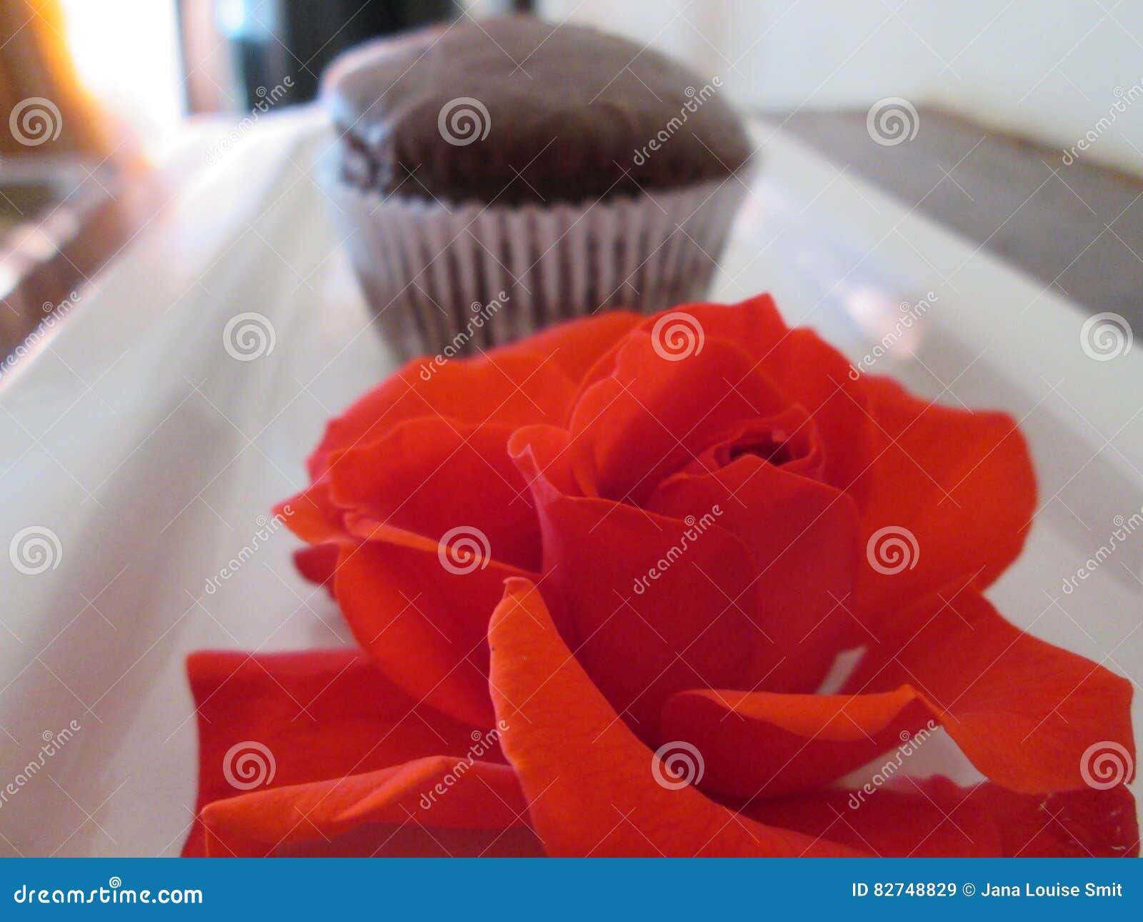 Brown Cupcake. stock image. Image of appetizing, cake - 82748829