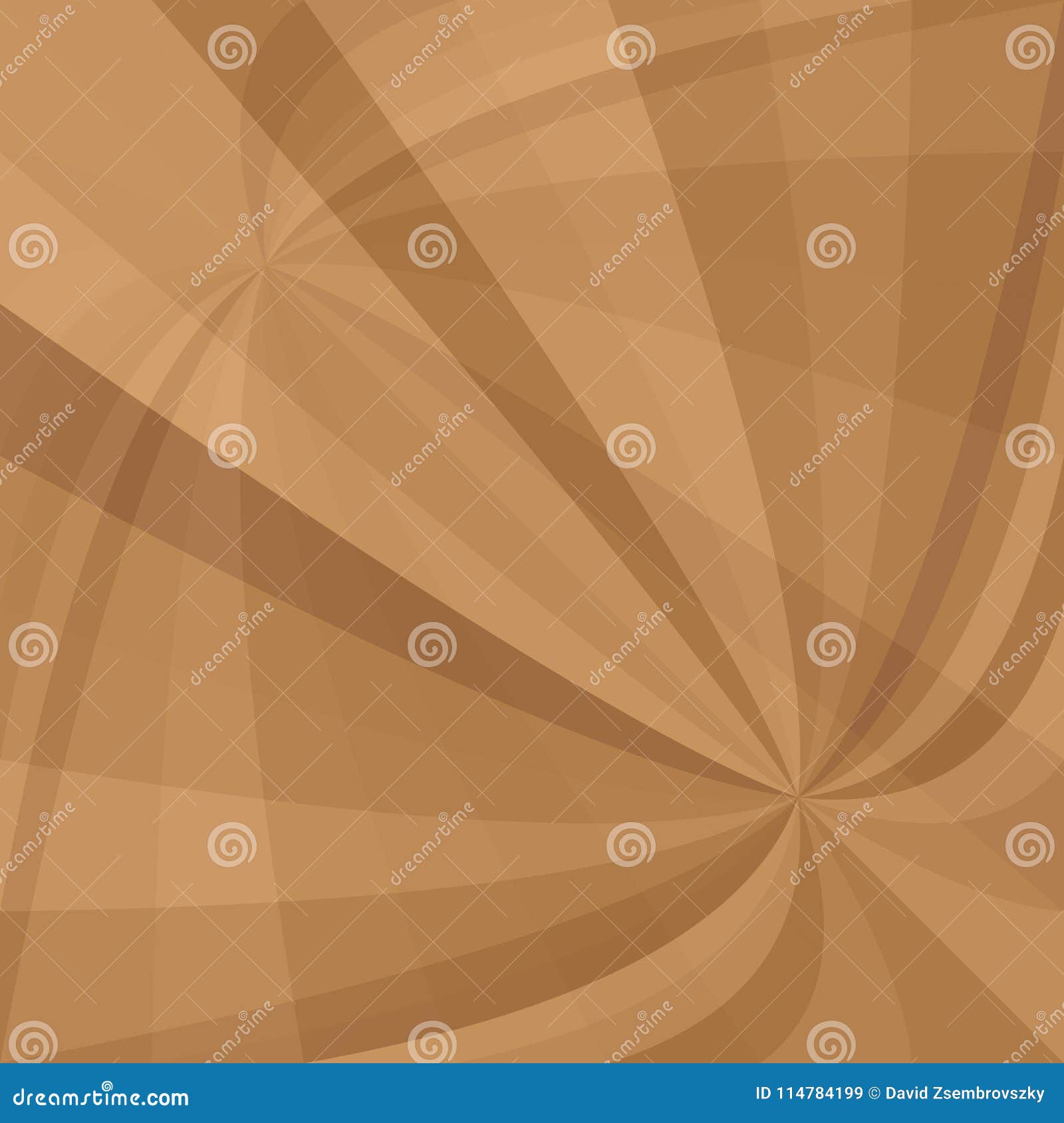 Brown Abstract Curved Ray Burst Background - Vector Illustration from ...