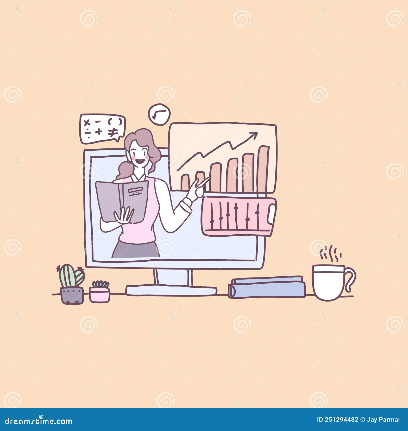 Brown Classroom With Math Formulas Royalty-Free Stock Photo ...