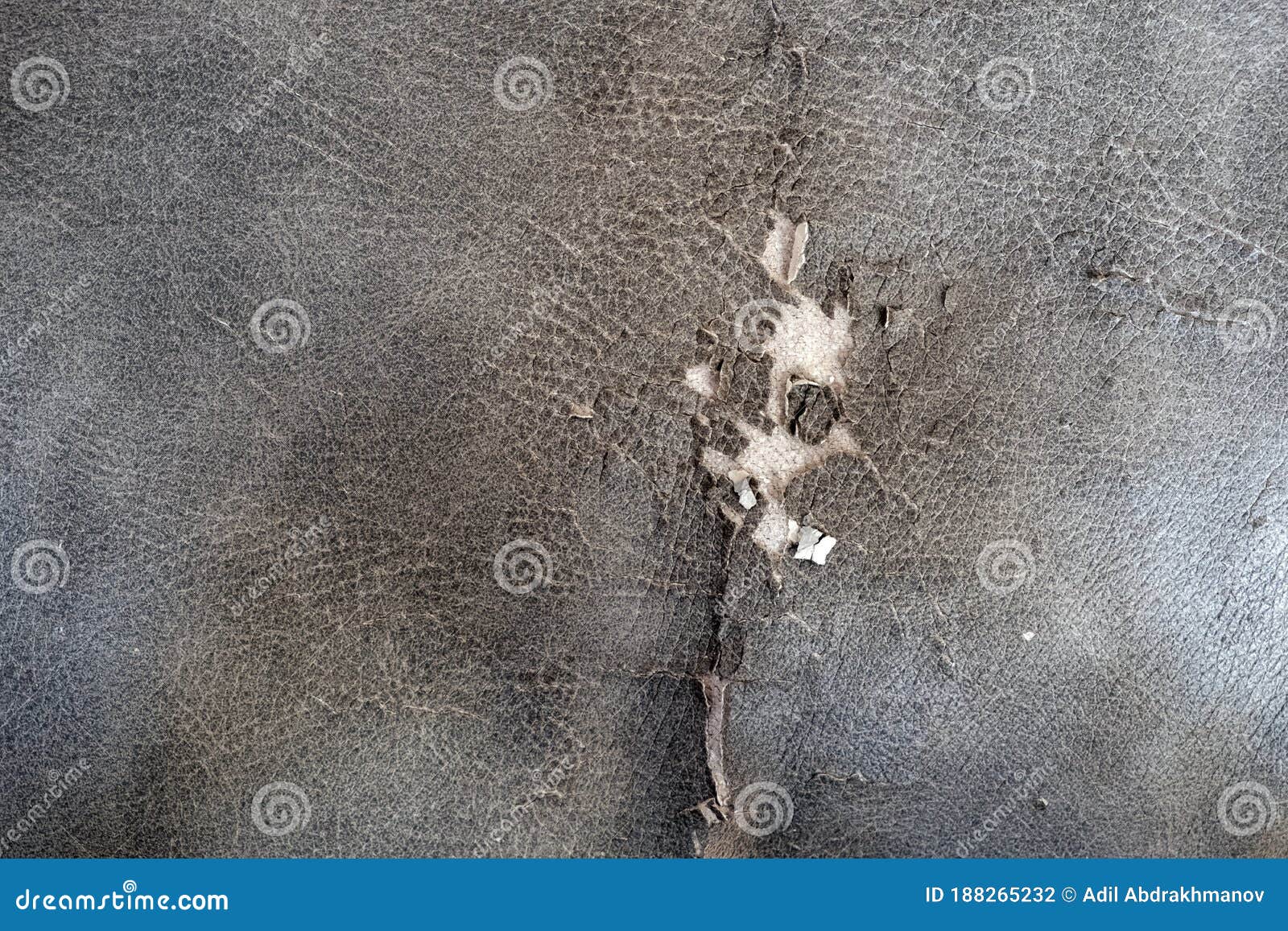 Brown Damaged Artificial Leather Texture Background. Stock Photo ...