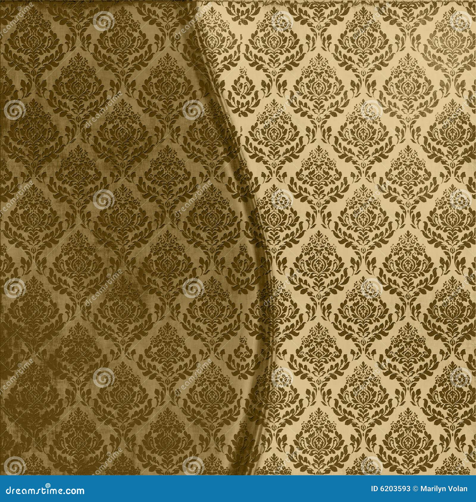 Brown Damask Seamless stock illustration. Illustration of cloth - 6203593