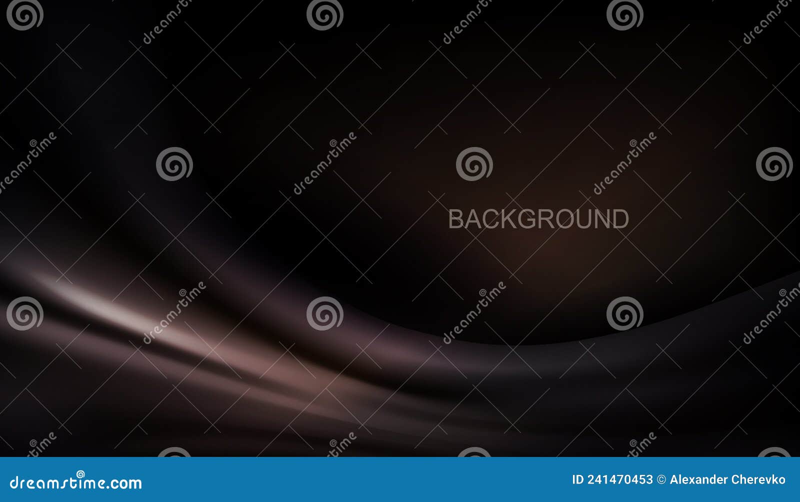 Brown Dark Design with an Abstract Oval Shape Stock Vector ...