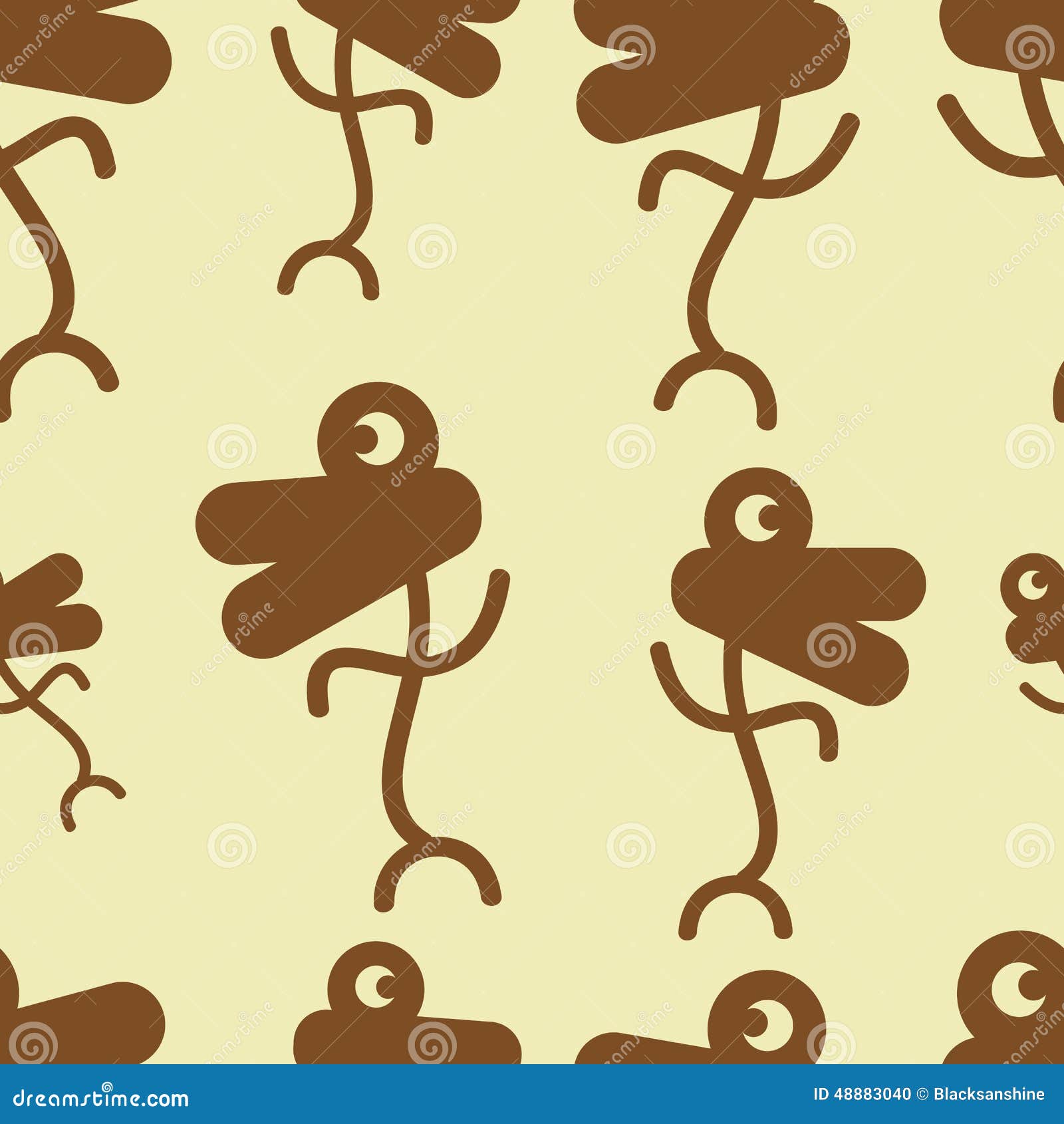 Brown devil stock vector. Illustration of brown, head - 48883040