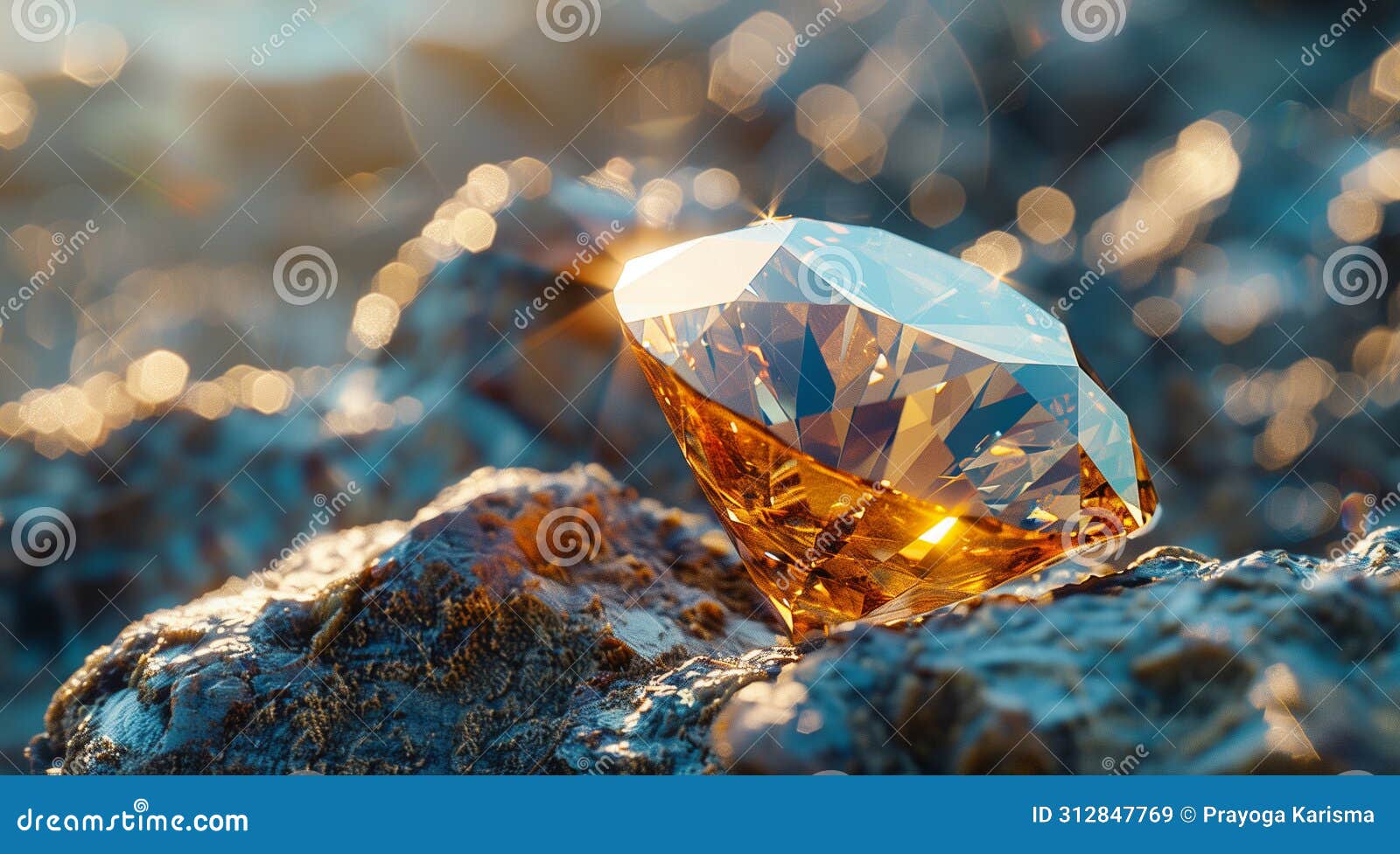Brown Diamond Background, Generative AI Stock Illustration ...