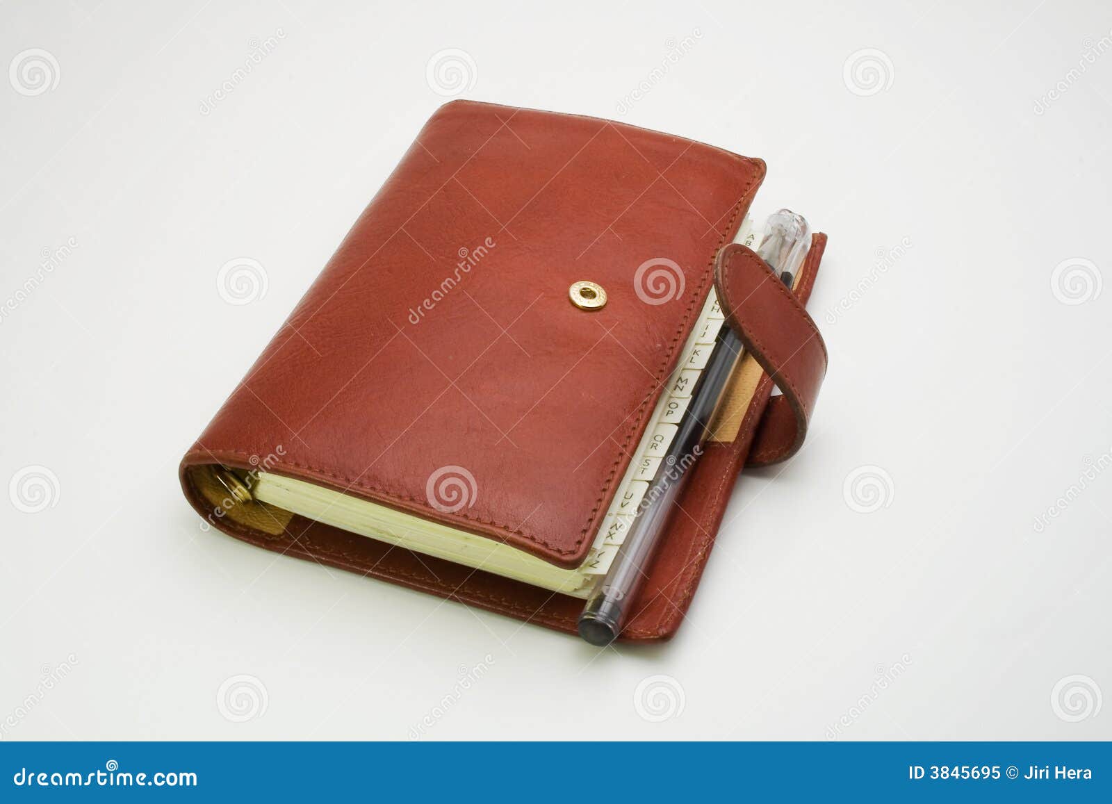 Brown diary with pen stock image. Image of meeting, agenda - 3845695