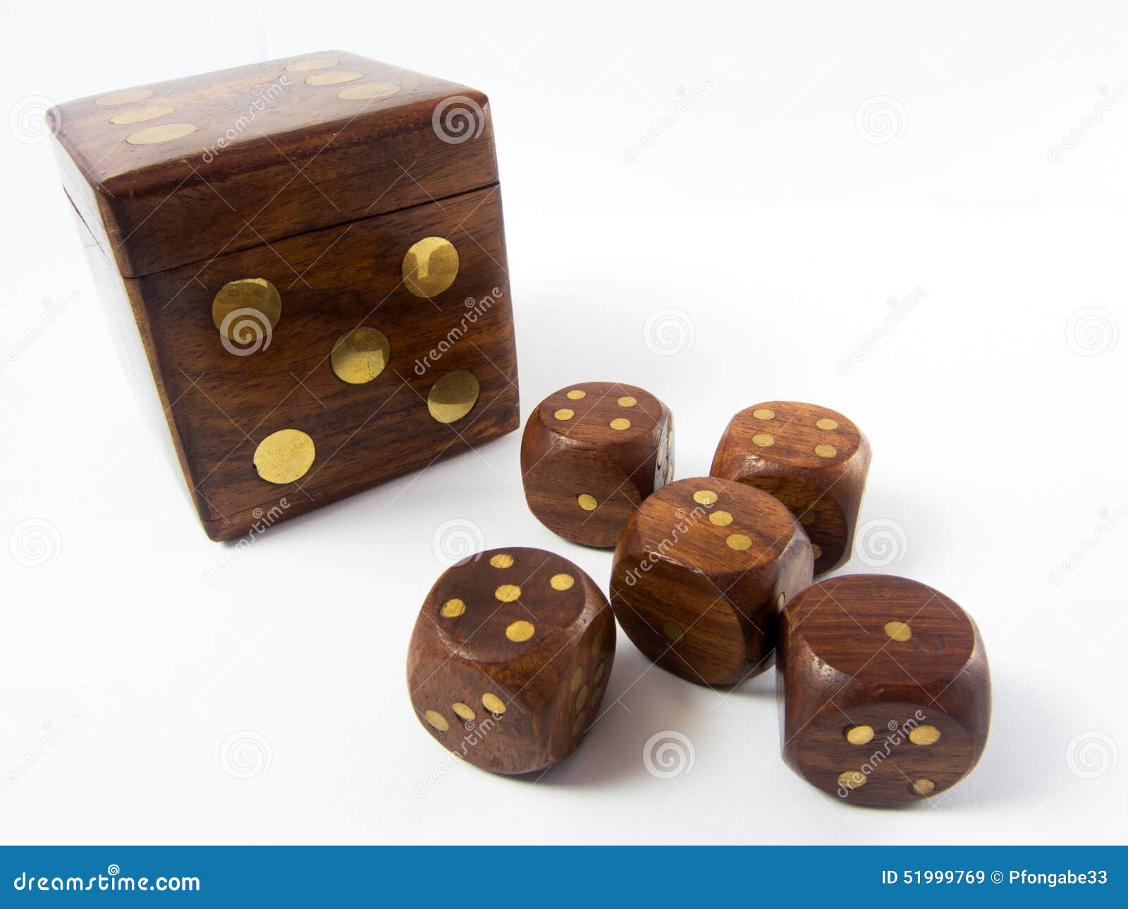 Brown dice stock image. Image of small, five, risk, wood - 51999769