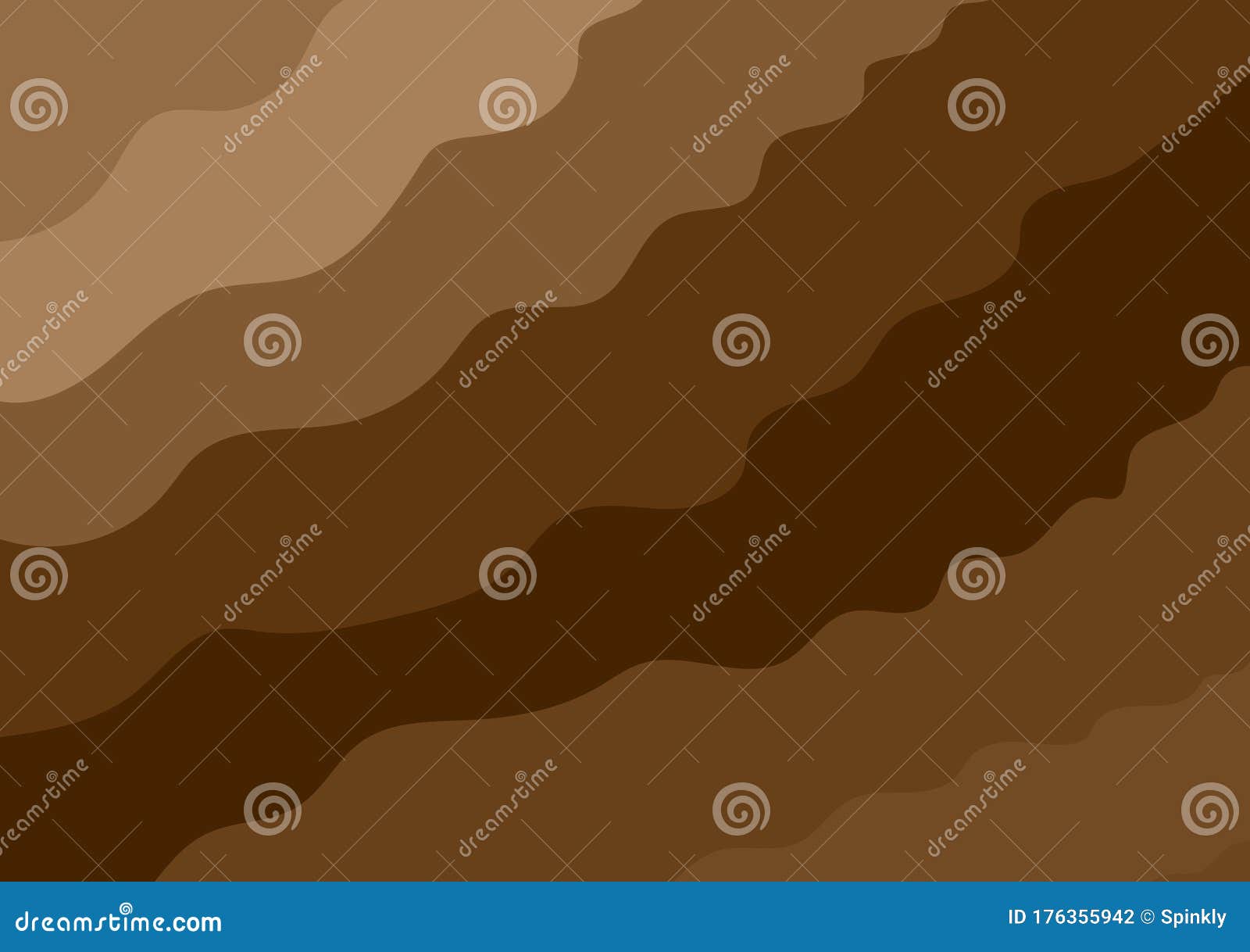 Brown Different Shades Wavy Background Stock Illustration ...