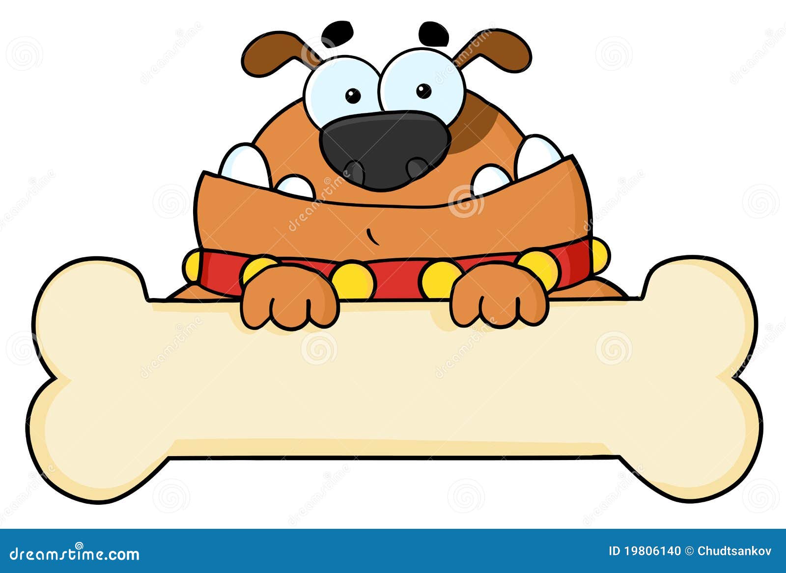 Bone Sign Illustration. Black Icon On White Popart Splash At Green ...