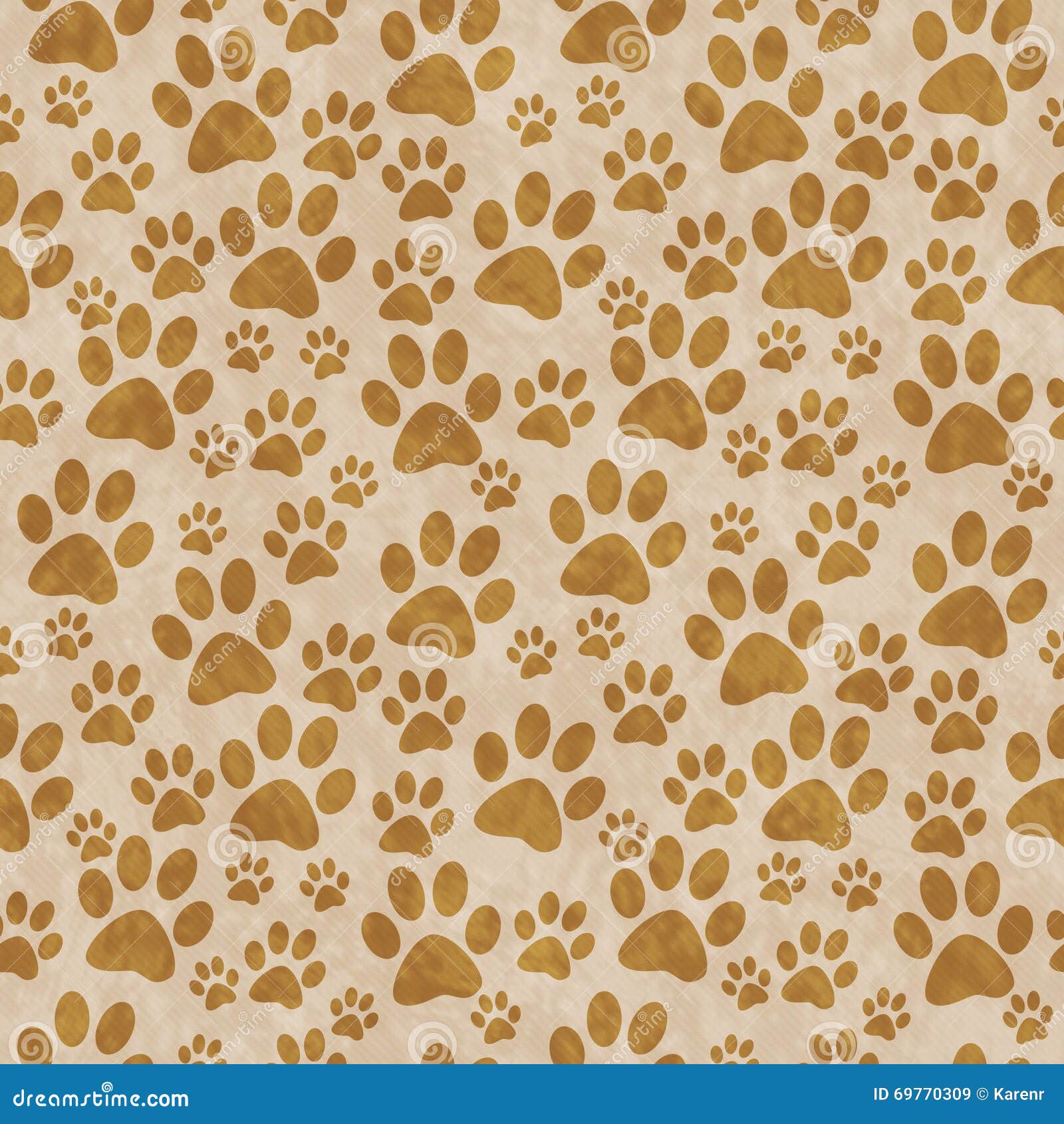 Brown Doggy Paw Print Tile Pattern Repeat Background Stock Image ...