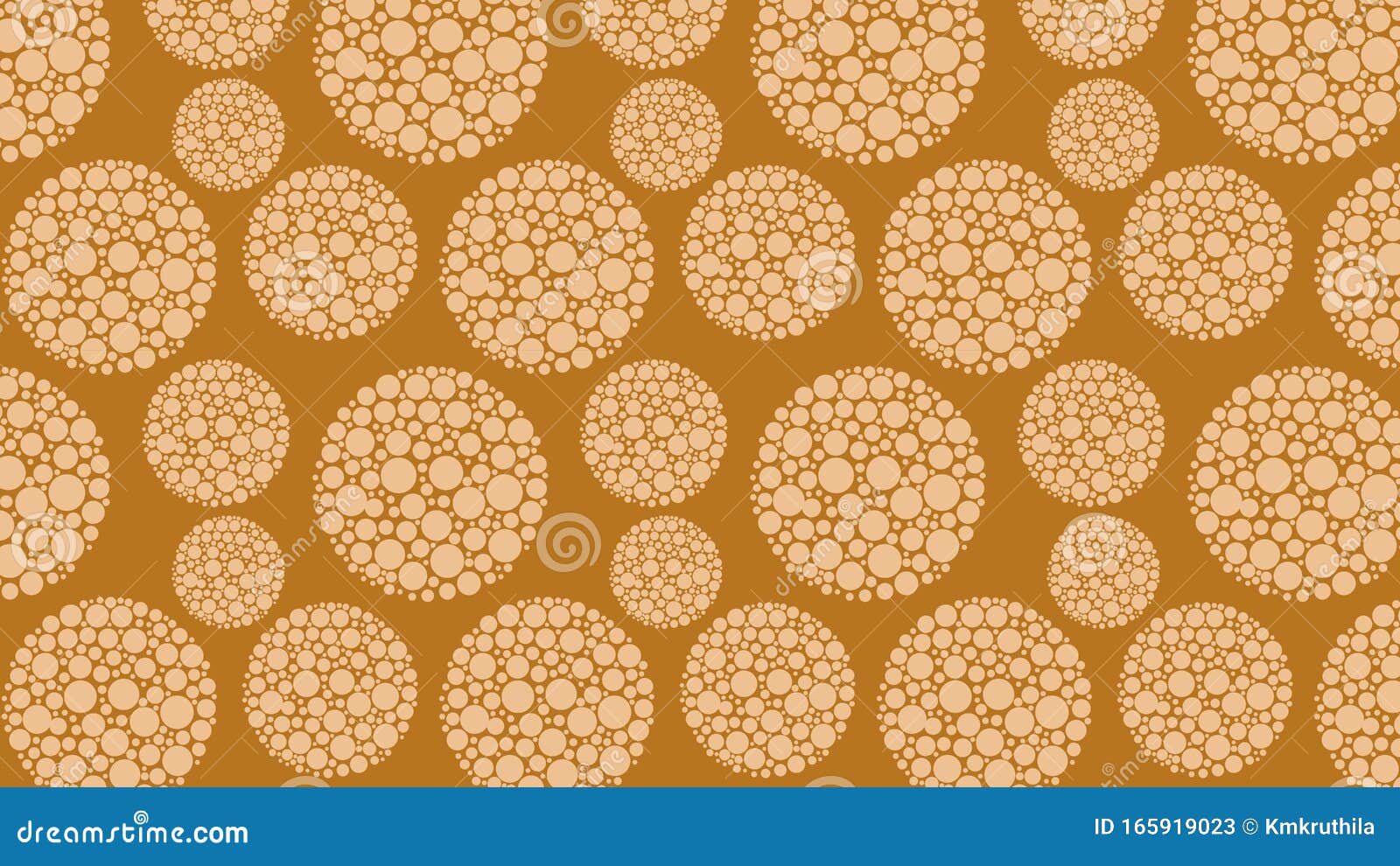 Brown Dotted Circles Pattern Background Design Stock Vector ...