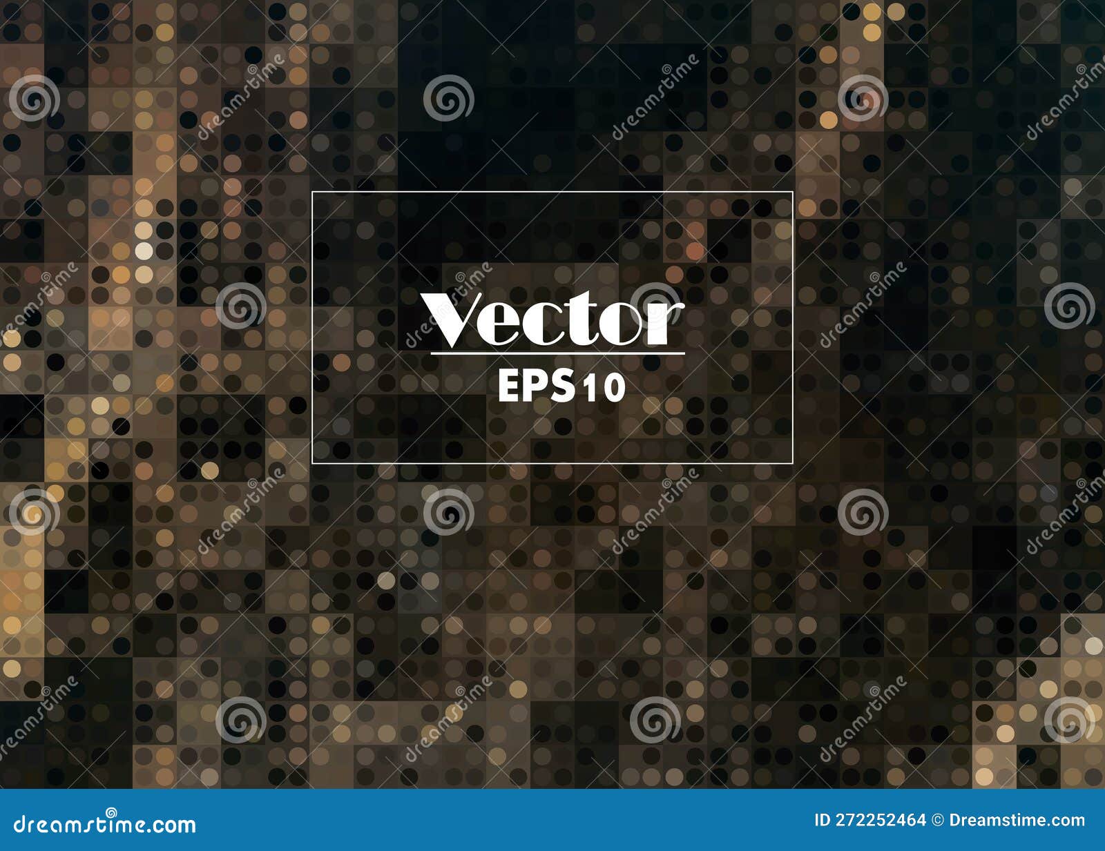 Brown Dotted Pixel Abstract Stylized Digital Vector Image Stock Vector ...
