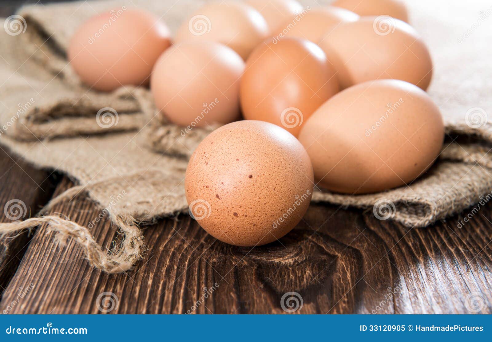 Brown Eggs (close-up) stock image. Image of breakfast - 33120905