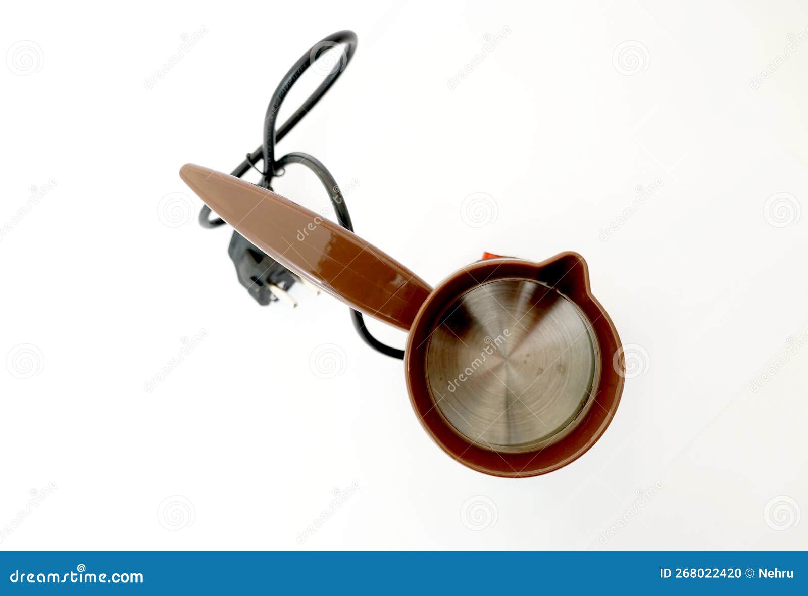 Brown Electric Coffee Maker for Making Turkish Coffee. Coffee Pot Stock ...