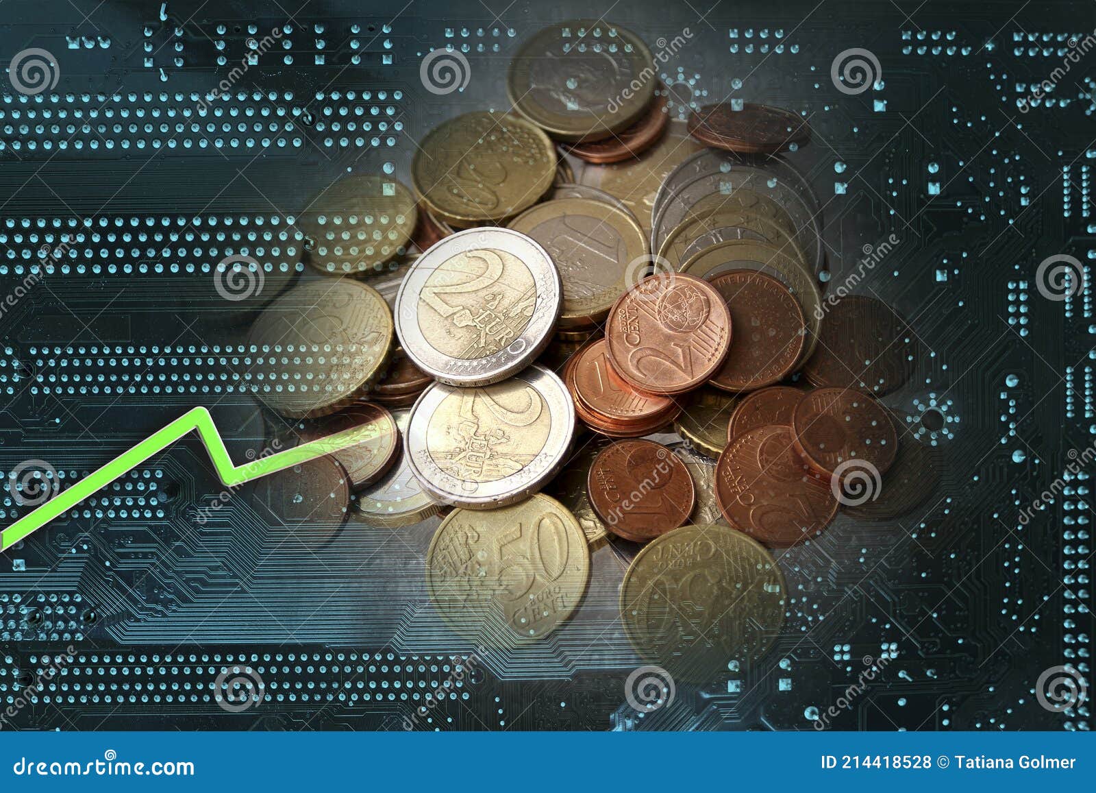 Brown Electronic Printed Circuit Board, PCB with Microelectronic ...