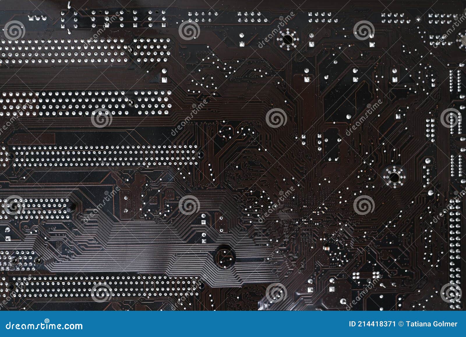 Brown Electronic Printed Circuit Board, PCB with Microelectronic ...