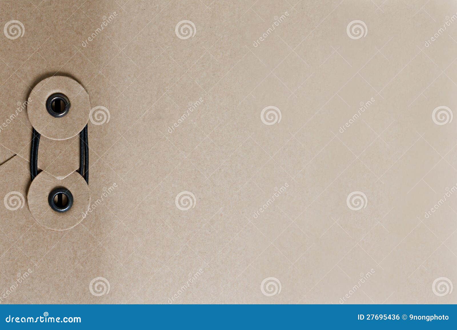 Brown Envelope with Binding Seal Stock Photo - Image of empty, design ...