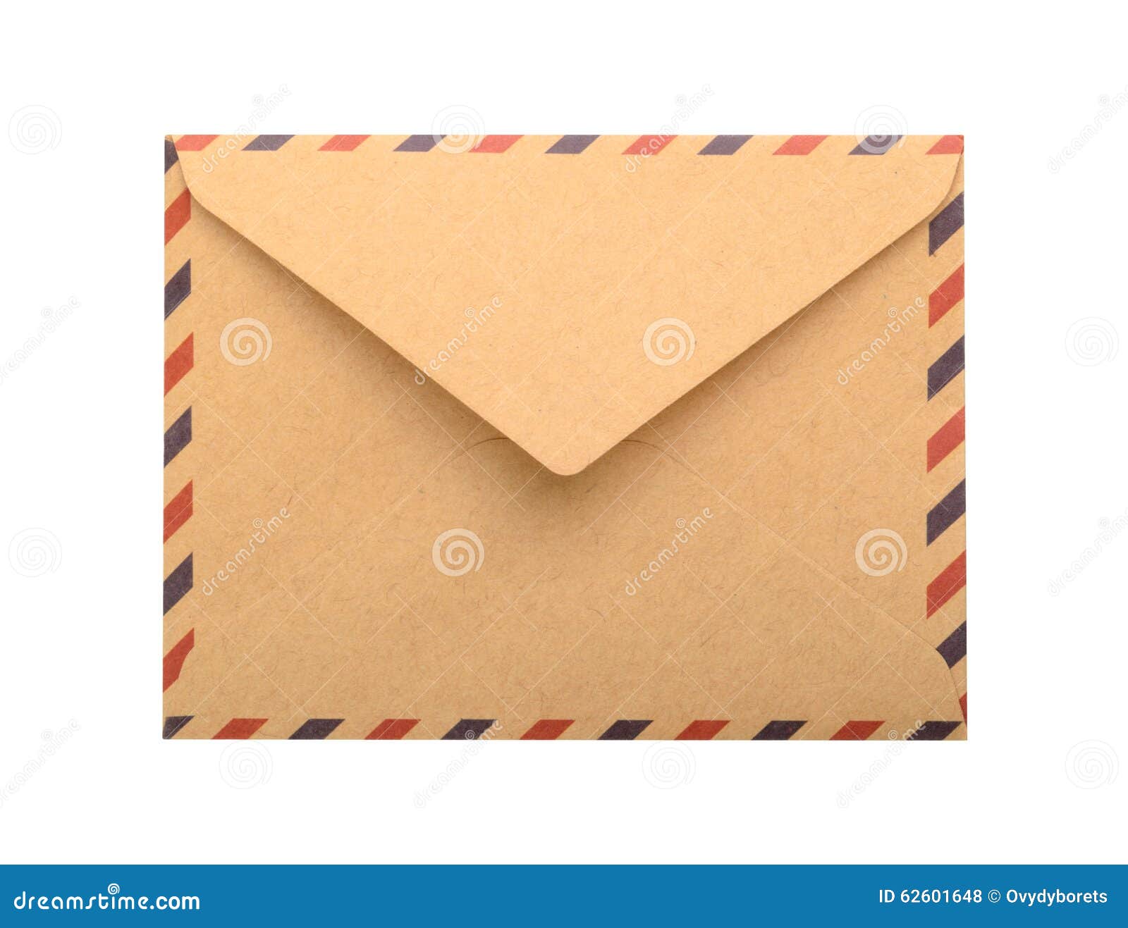Brown Envelope Isolated. Close Up Stock Photo - Image of empty ...