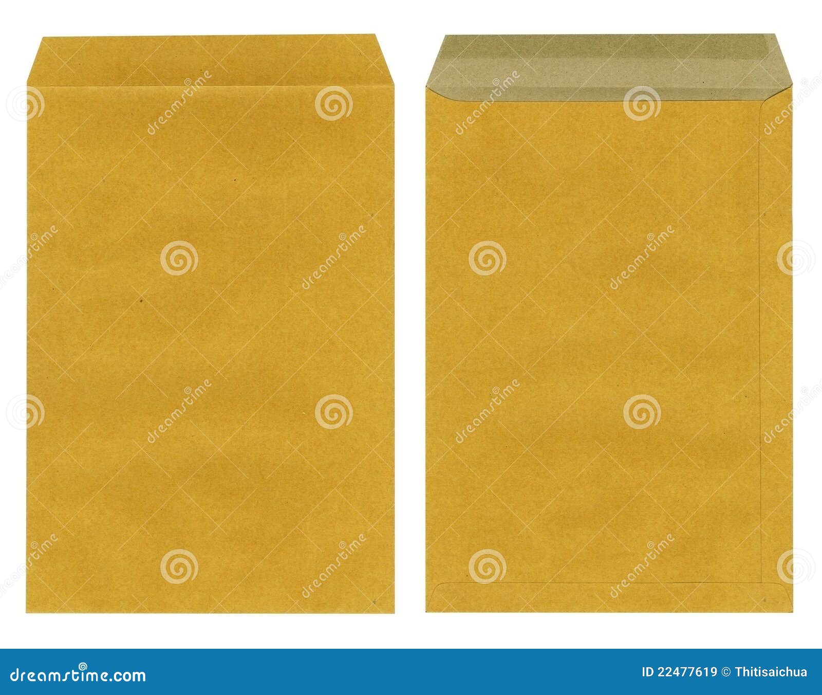 Brown Envelope Isolated on White Stock Image - Image of post, brown ...