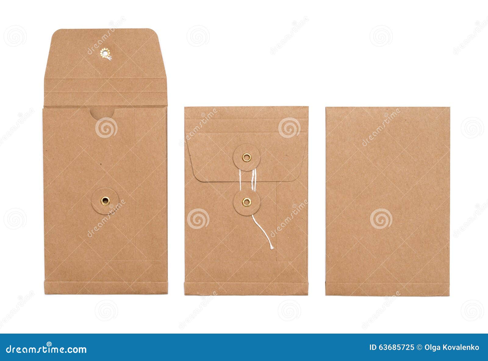 Brown envelope stock image. Image of kraft, horizontal - 63685725