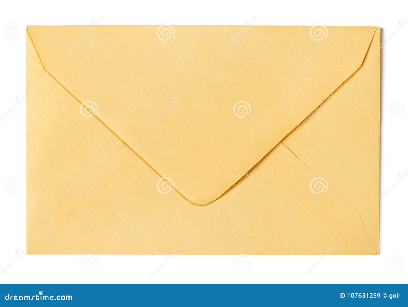 Closed envelope on white stock image. Image of italy - 107631289