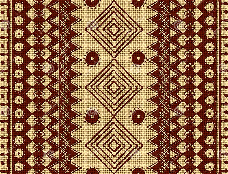 Brown ethnic texture stock vector. Illustration of hessian - 26682736