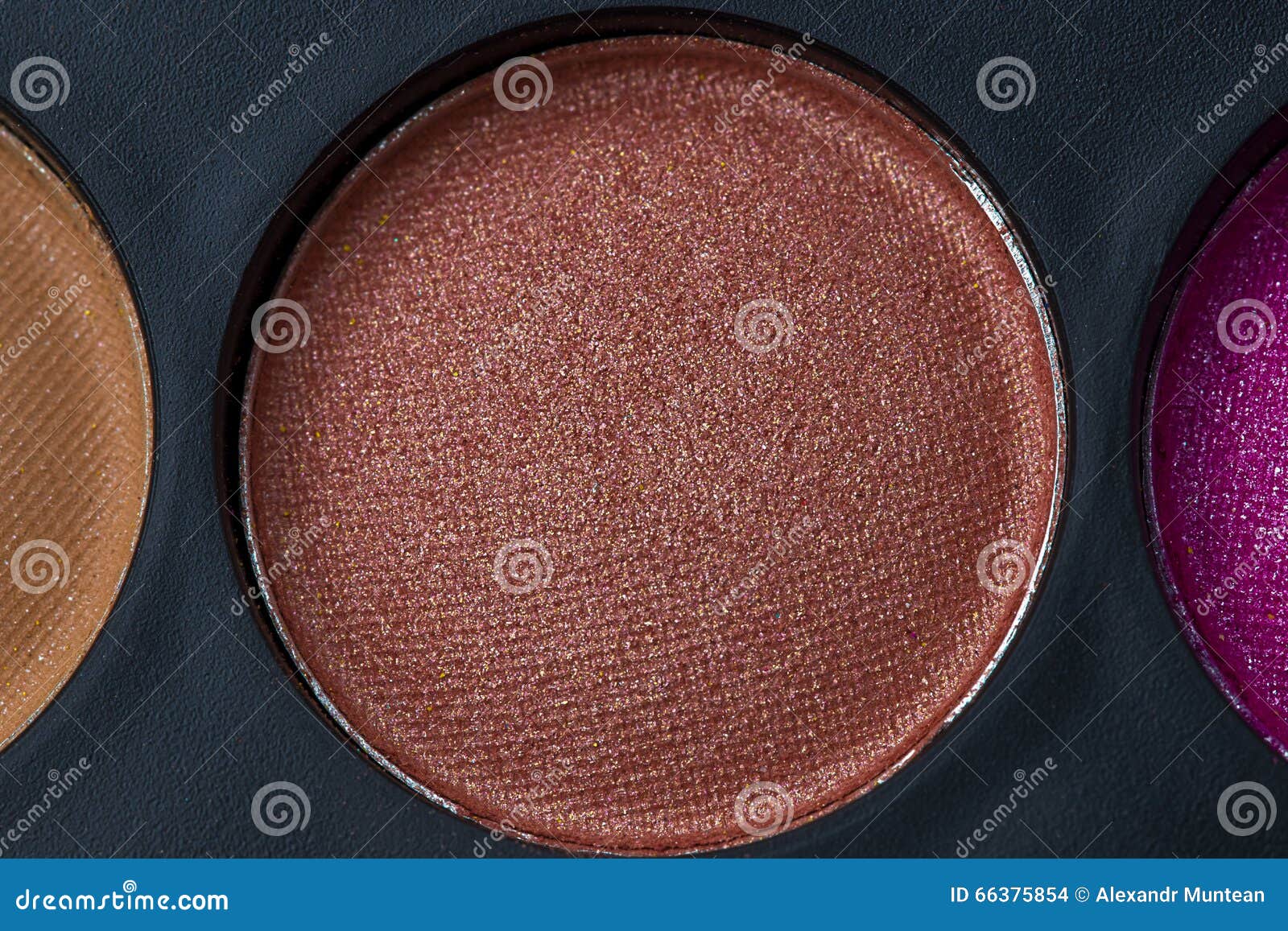 Brown eye shadow stock photo. Image of compact, cosmetology - 66375854