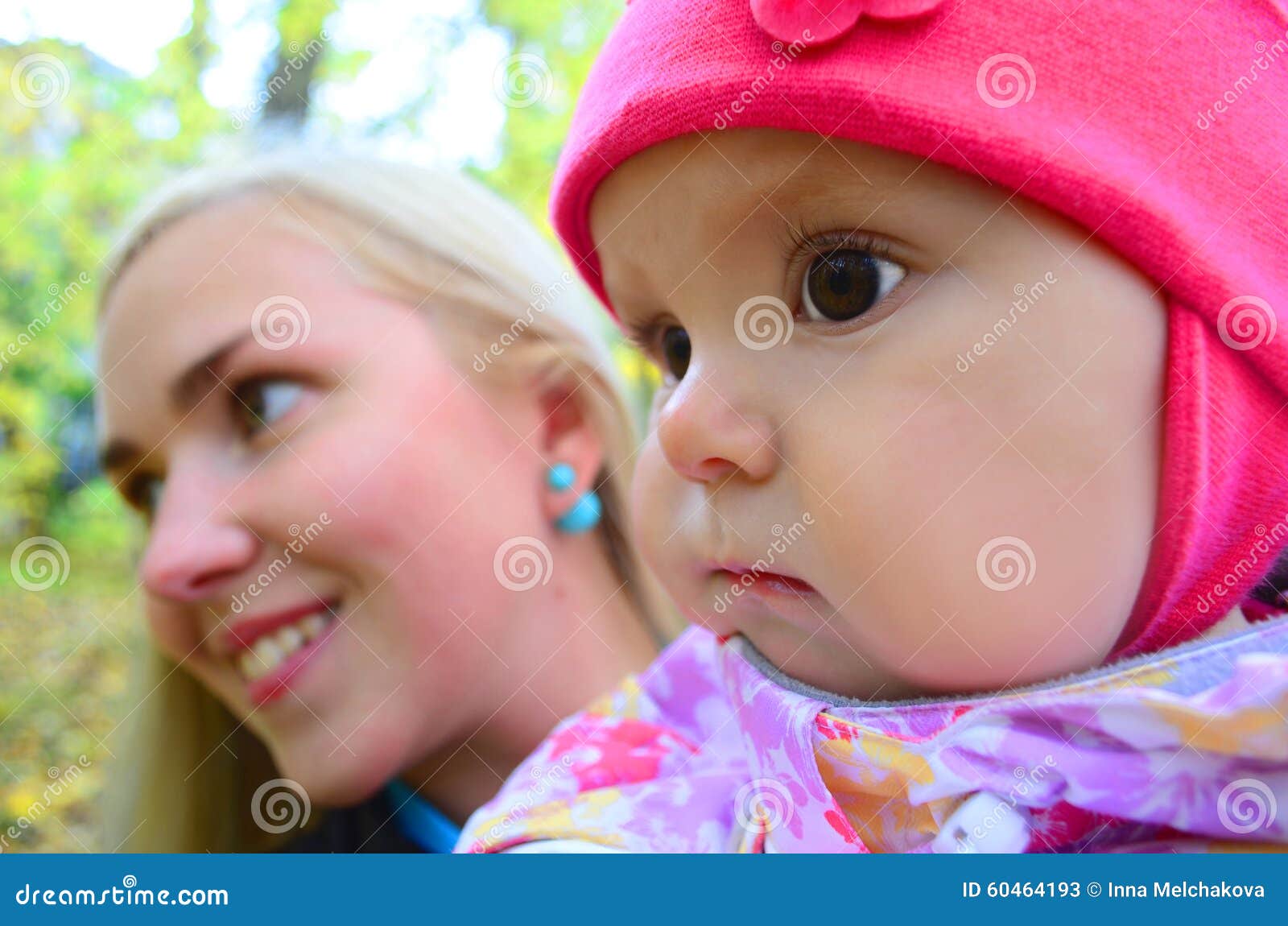 Brown-eyed baby stock image. Image of looking, woman - 60464193