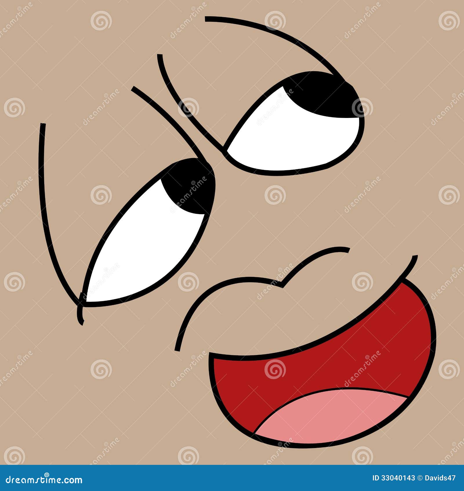 Brown face stock vector. Illustration of look, avatar - 33040143