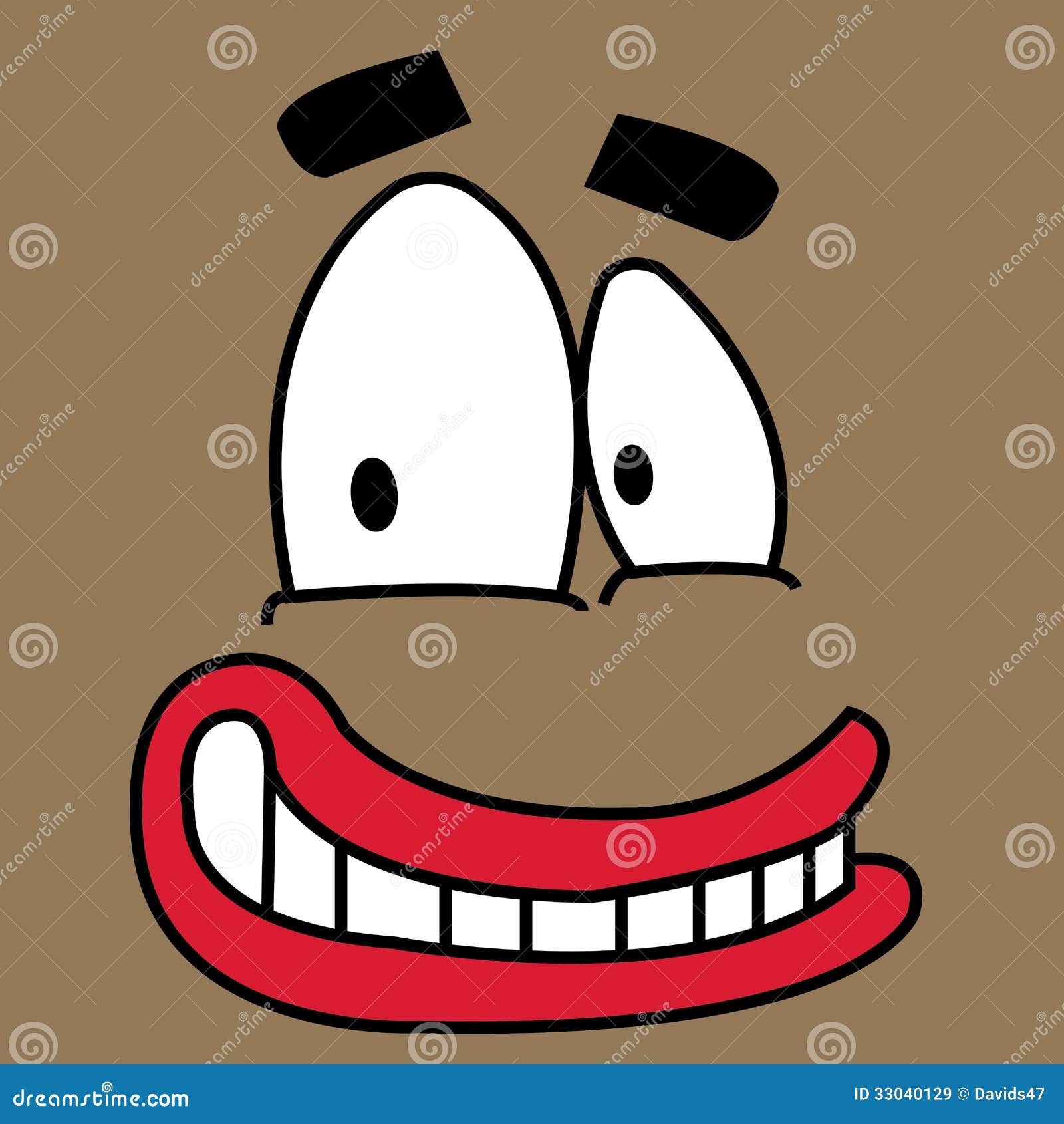 Brown face stock vector. Illustration of avatar, mouth - 33040129