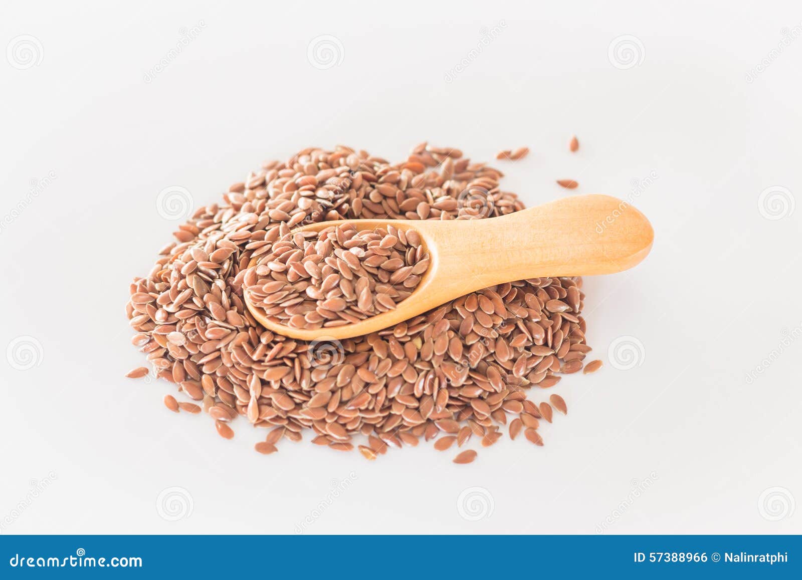 Brown Flax Seed on Clean Kitchen Table Stock Photo - Image of uncooked ...