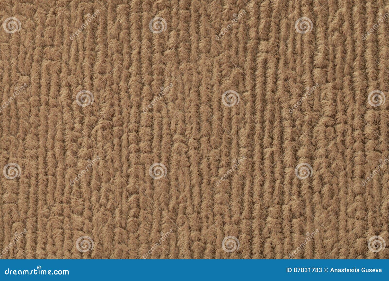 Brown Fluffy Background of Soft, Fleecy Cloth. Texture of Textile ...