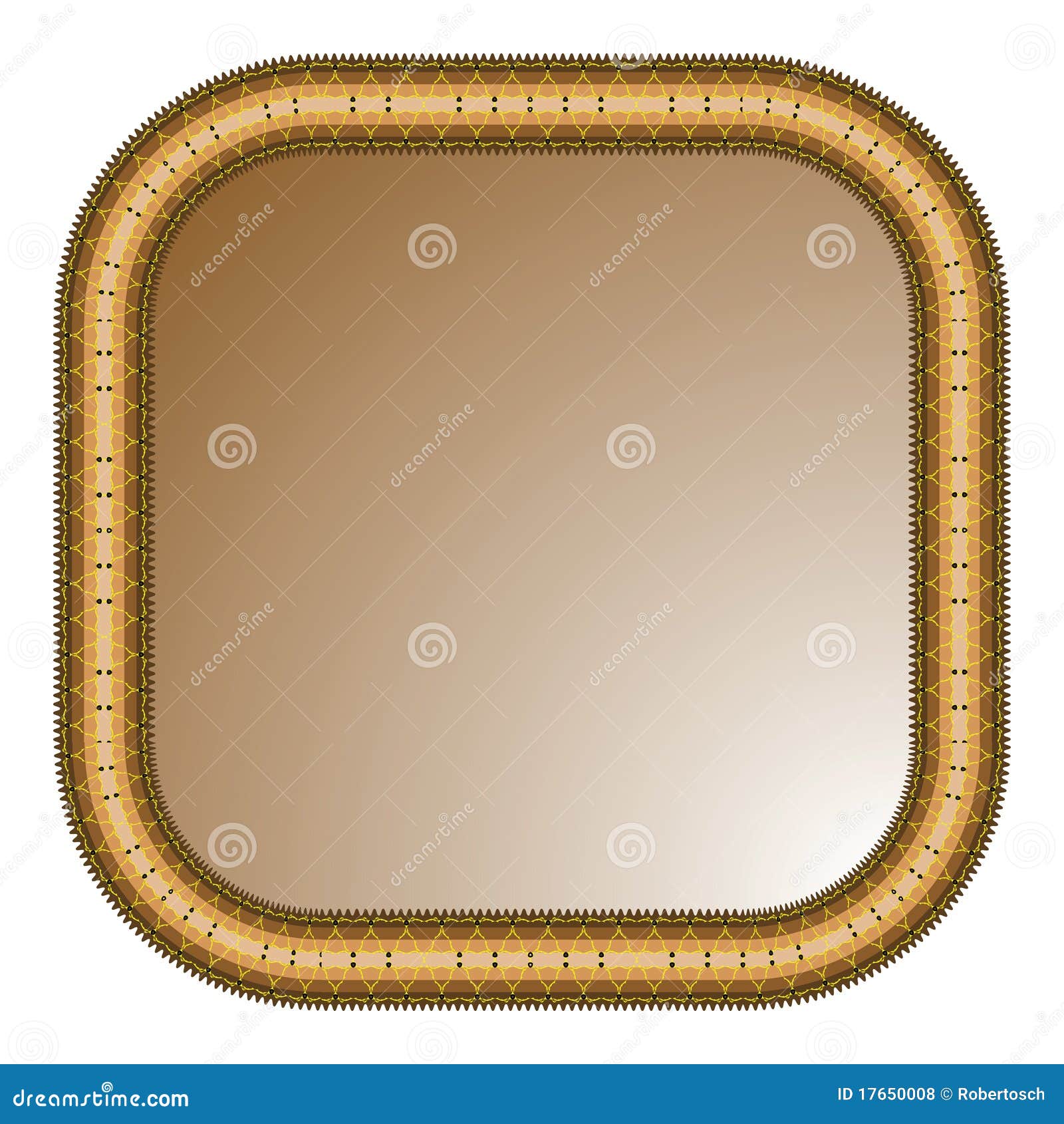 Brown frame stock vector. Illustration of pattern, decor - 17650008