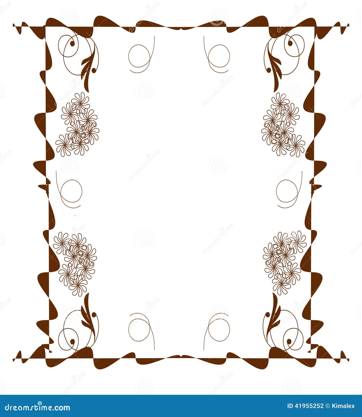 Brown frame stock vector. Illustration of design, group - 41955252