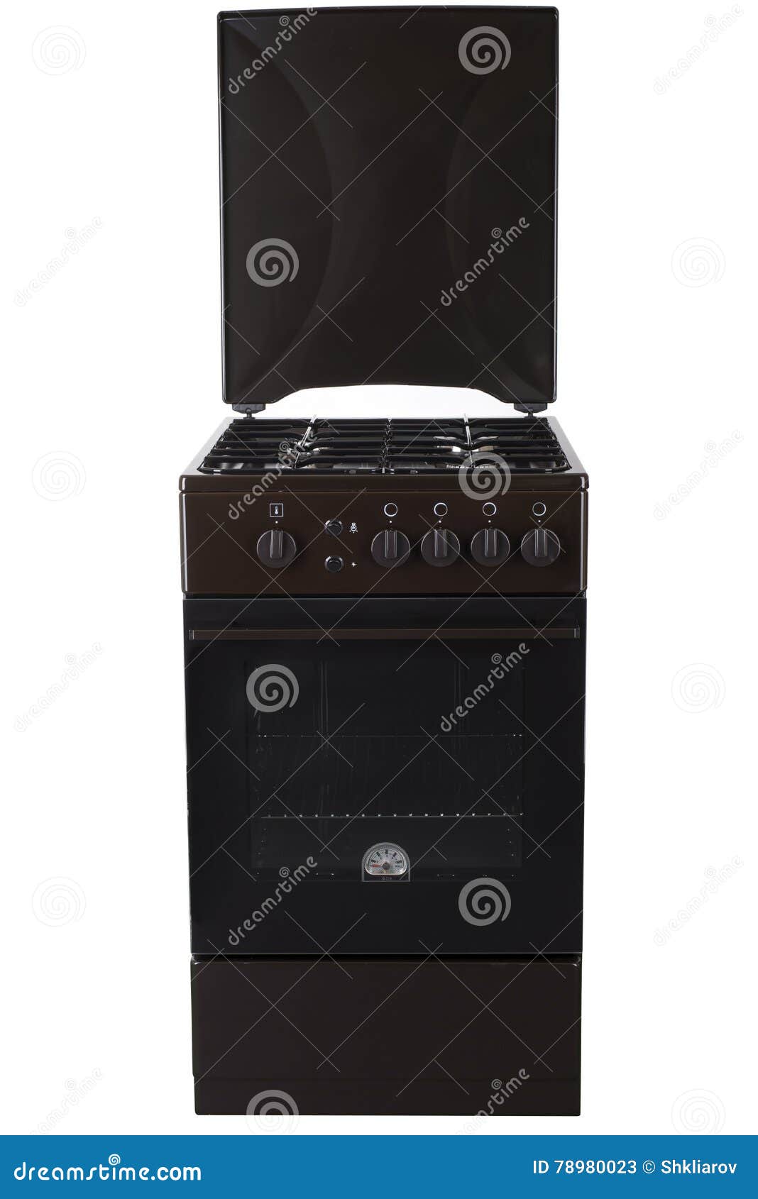Brown Gas Stove Isolated on a White Background Stock Image - Image of ...