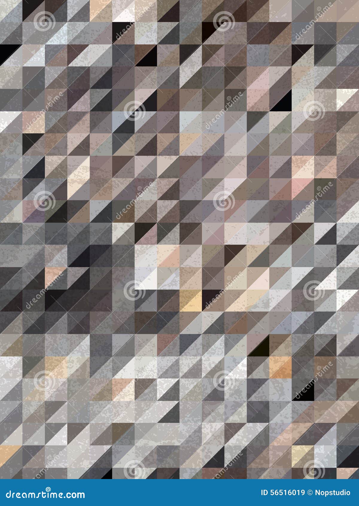 Brown Geometric Art of Triangle Shape Pattern Stock Vector ...