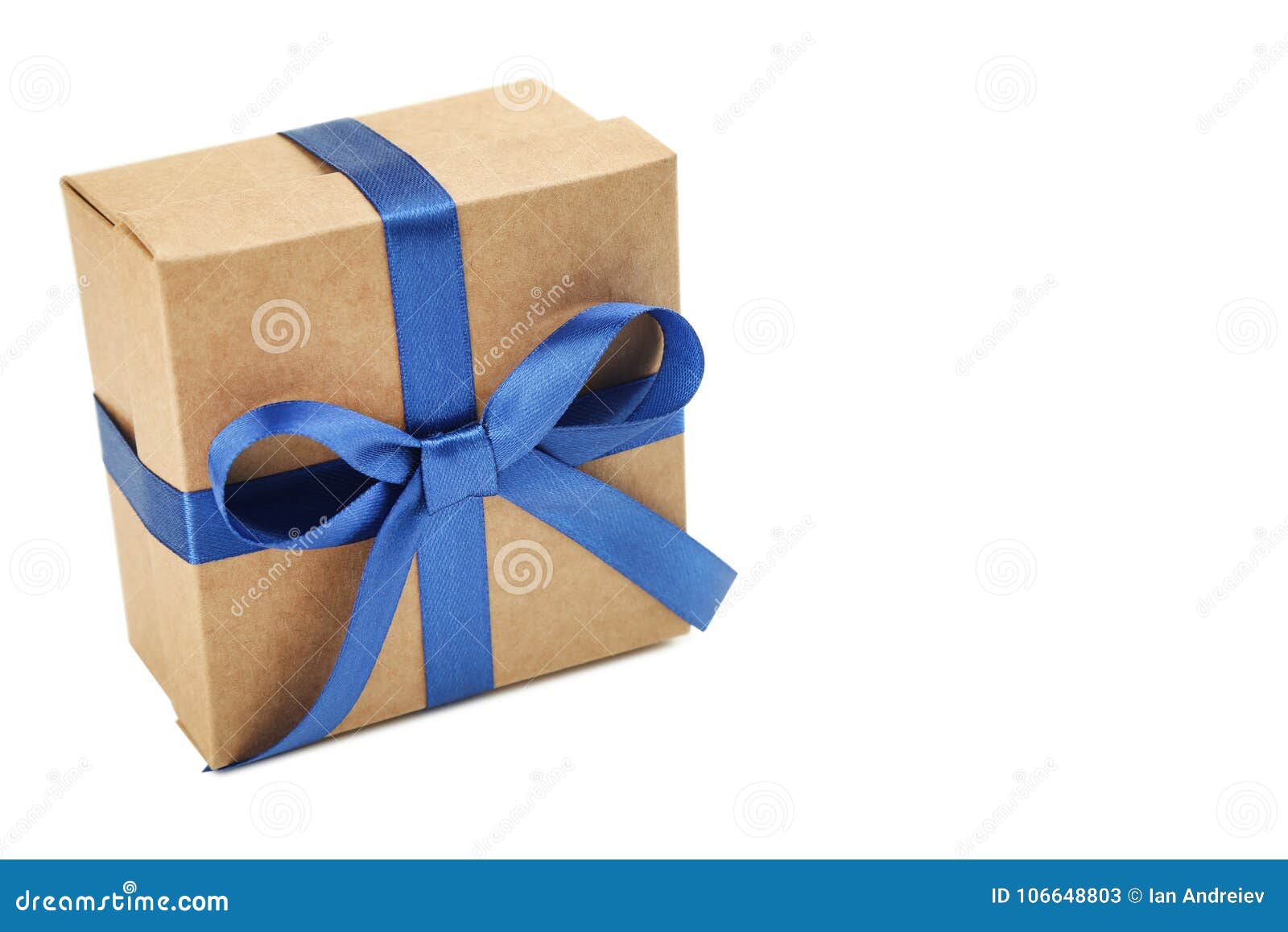 Brown gift box stock image. Image of greeting, color - 106648803