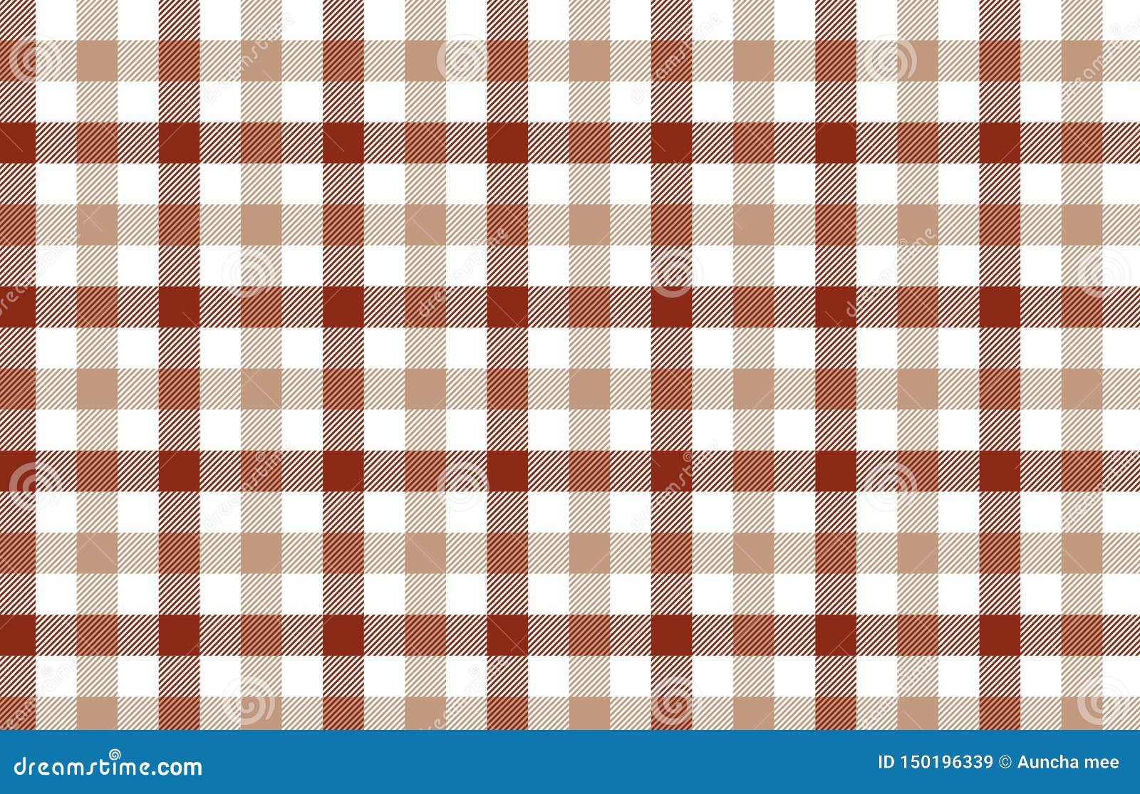 Brown Gingham Seamless Pattern. Texture from Rhombus Stock Illustration ...