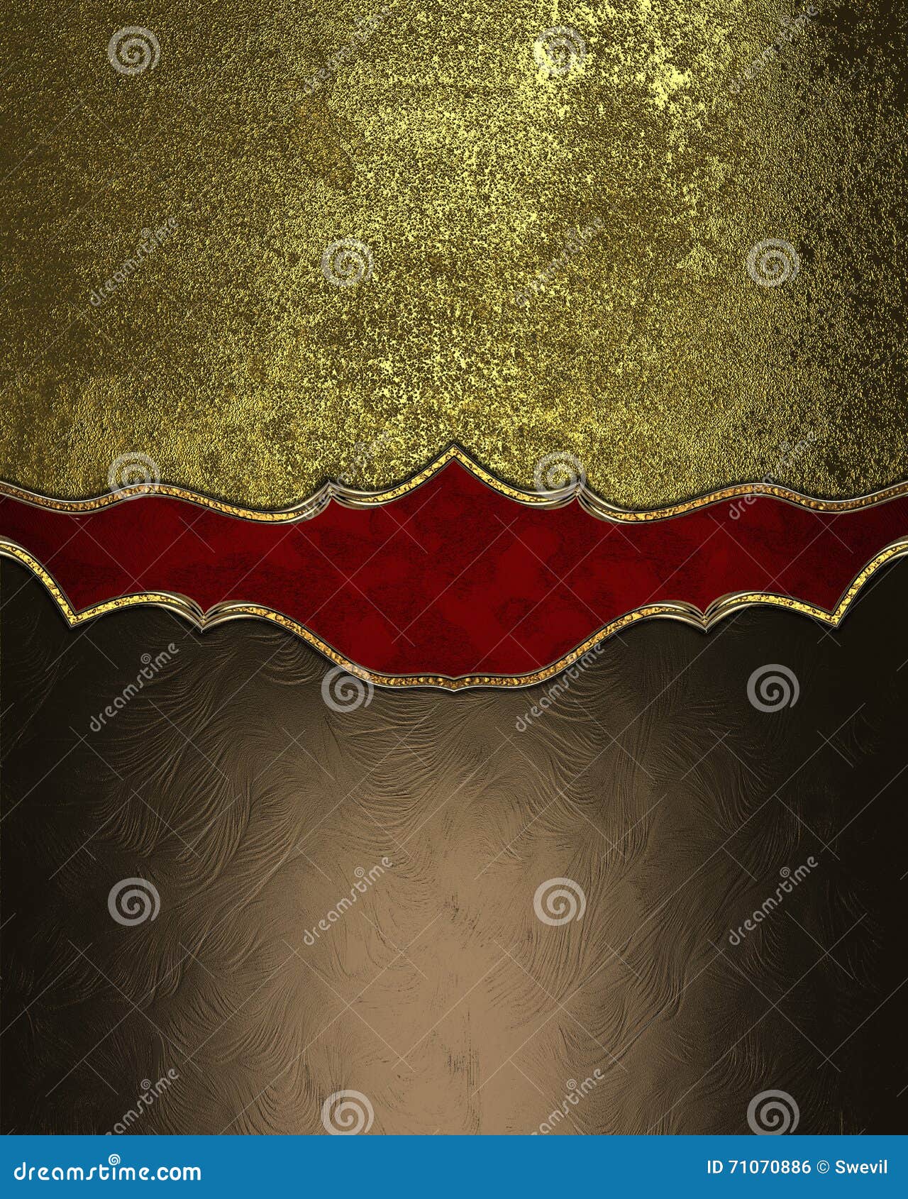 Brown and Gold Background with a Pattern. Template for Design Stock ...