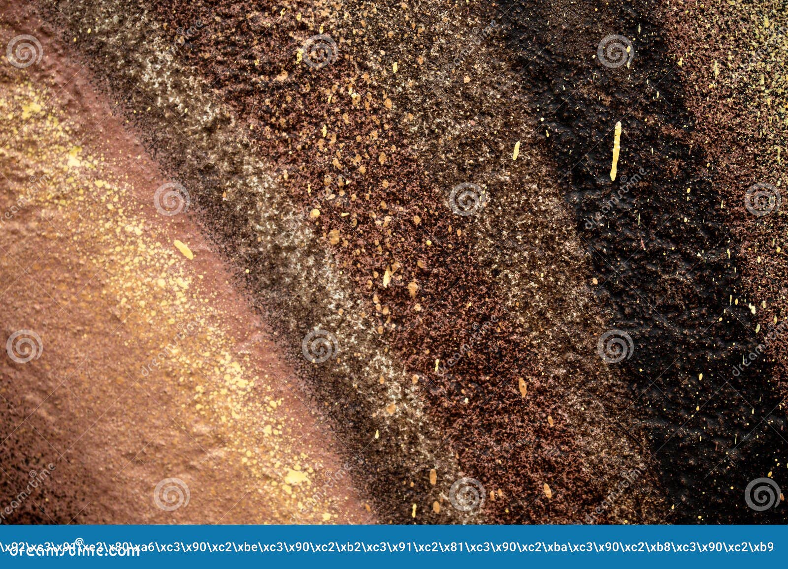 Brown Gold Texture with Drops and Splashes Close Up Stock Image - Image ...