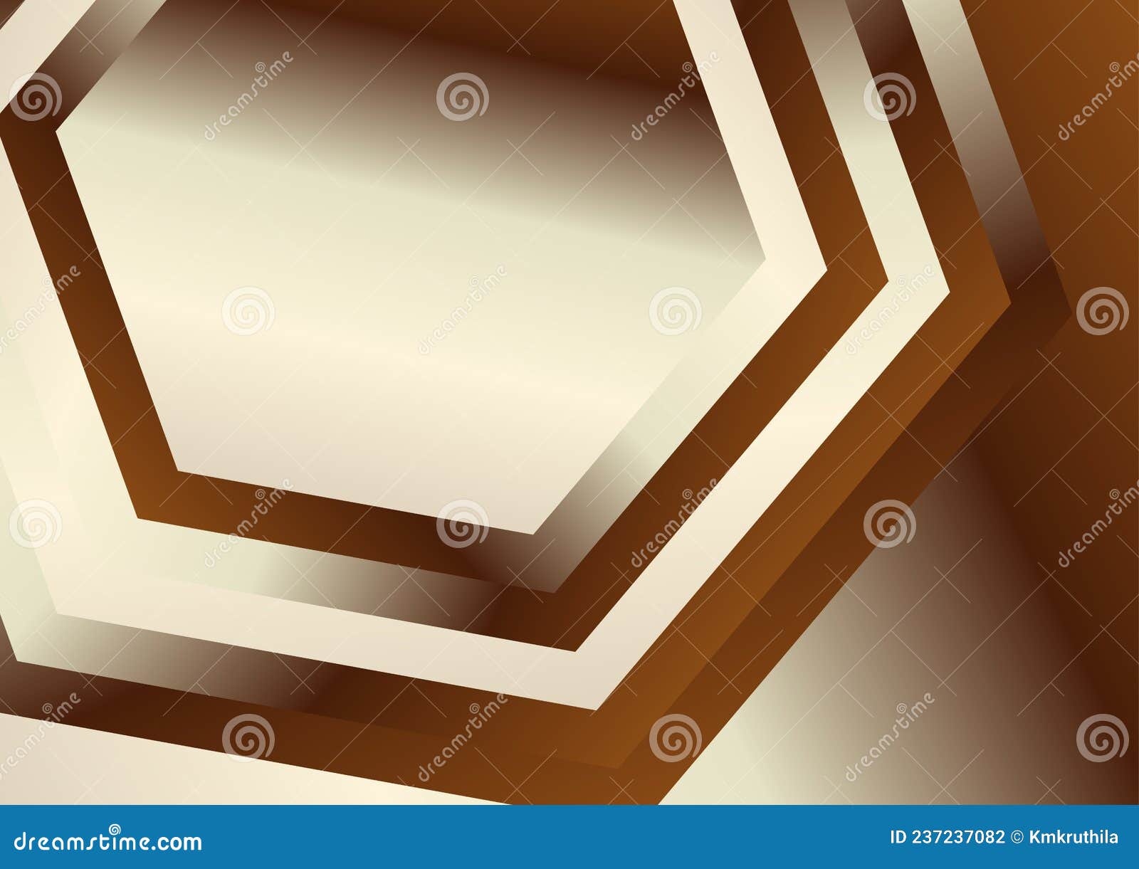 Brown Gradient Concentric Hexagon Background Beautiful Elegant ...