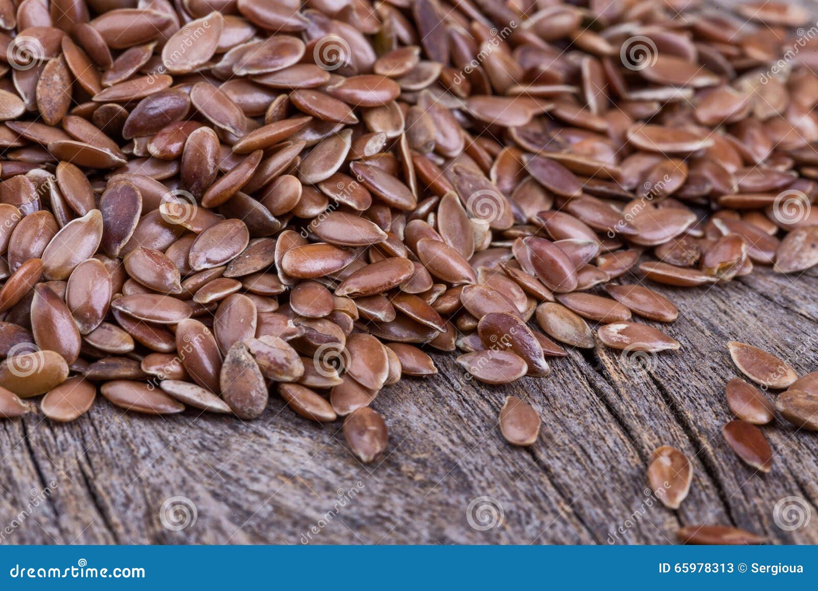 Brown Grains Flax Close-up. Stock Image - Image of close, detail: 65978313